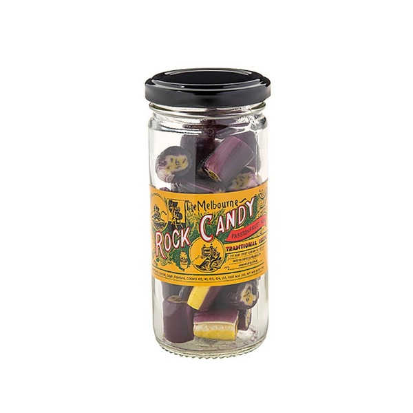 Buy Melbourne Rock Candy Passionfruit Rock 170g - MyDeal Australia