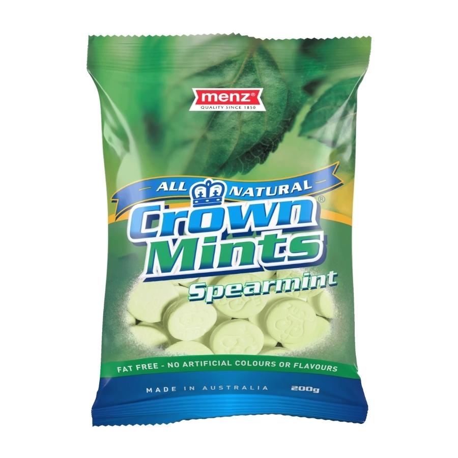 Buy Menz Crown Spearmint Mints 200g - MyDeal Australia