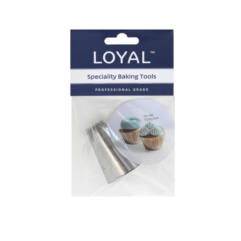 Buy No.8B Open Star Loyal Large Stainless Steel Piping Tip - MyDeal