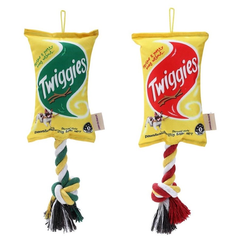 Buy Paw & Claws Assorted Twiggies Oxford Pet Toy Tugger with Rope ...