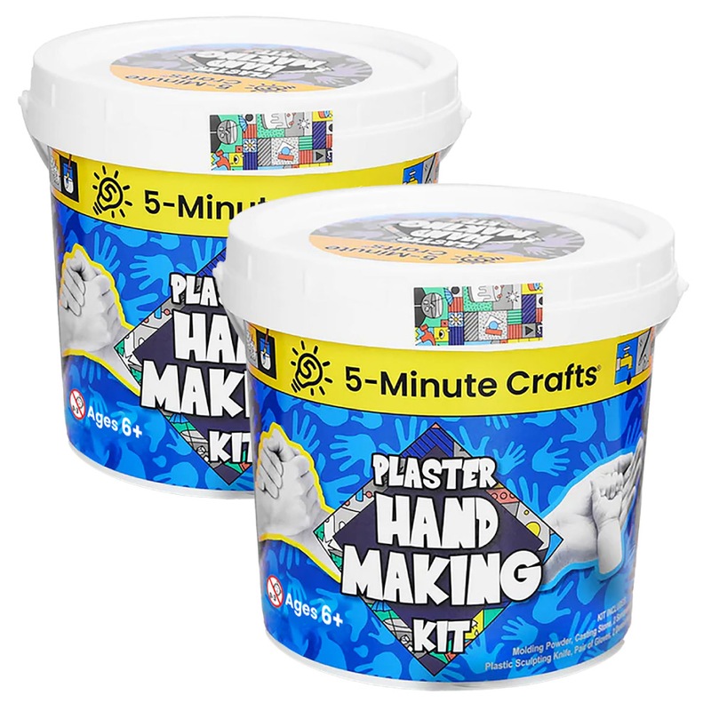 Buy 5 Minute Crafts Hand Plaster Kit - 2 Pack - Create Hand Plaster ...