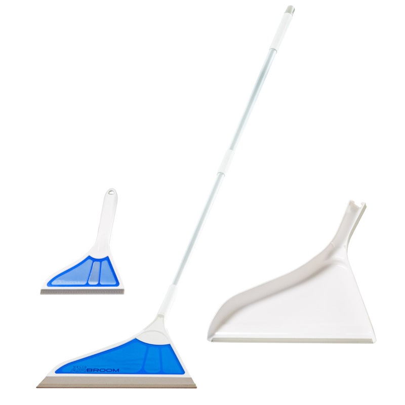 Buy Helio Air Broom 3 Piece Kit All Surface Sweeper and Squeegee for ...