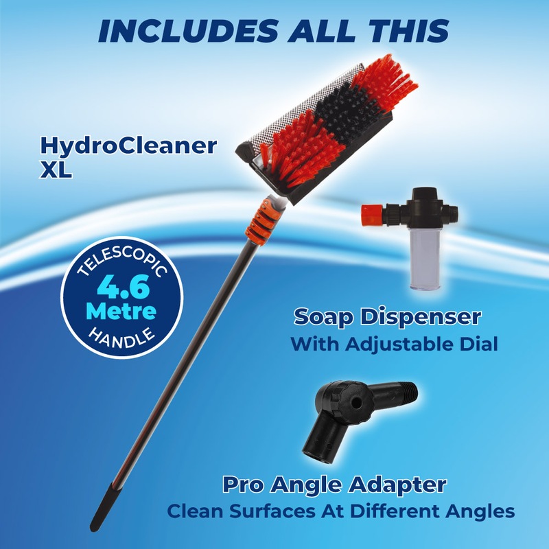 HydroCleaner XL - Ultra-Long, Extendable Water Brush - Cleaning ...