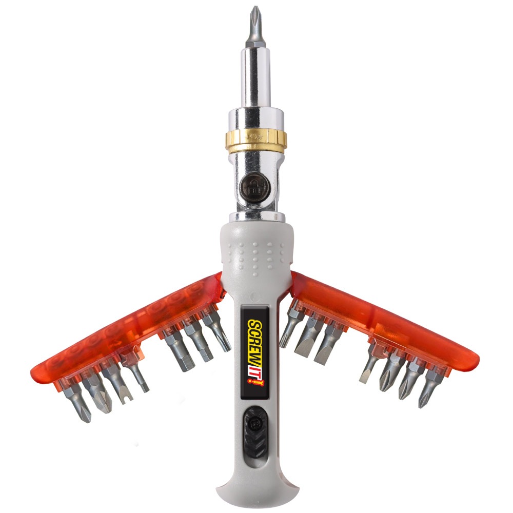 Buy Screw It With 14 Screw Bits Multi-Angle Ratcheting Screwdriver ...