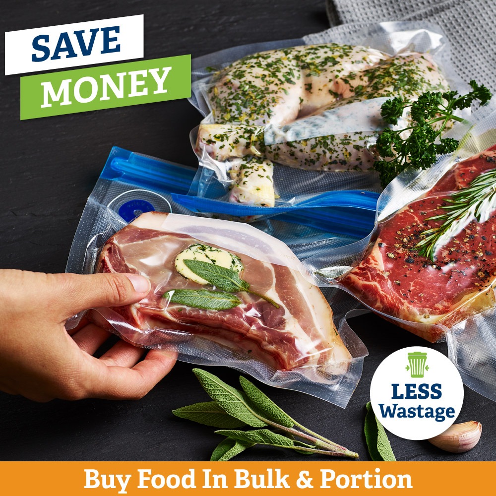Buy VacPack Fresh With 12 Reusable Bags Powerful Portable Handheld Food Vacuum Sealer MyDeal