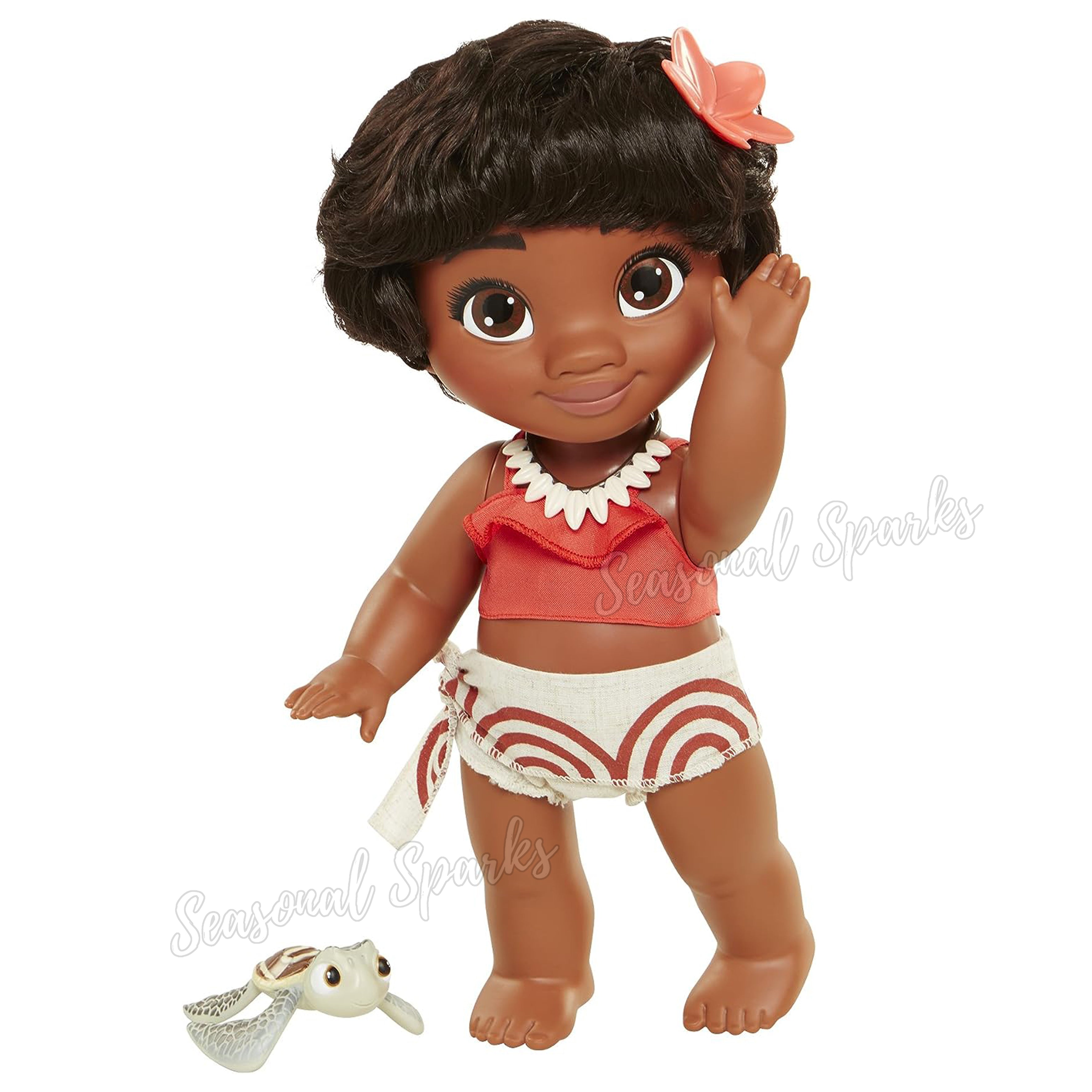 Buy Disney Young Moana Doll with Turtle – 30cm - MyDeal Australia