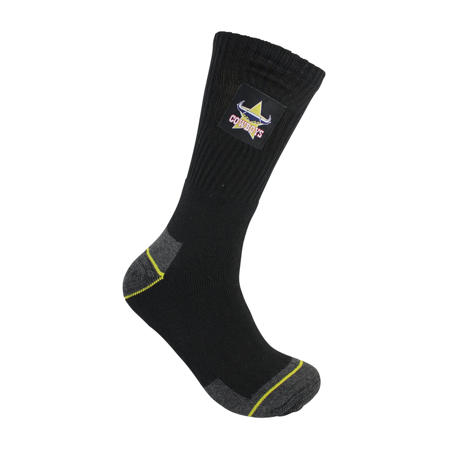 Buy NRL North Queensland Cowboys 2Pk Heavy Duty Work Sock - MyDeal ...