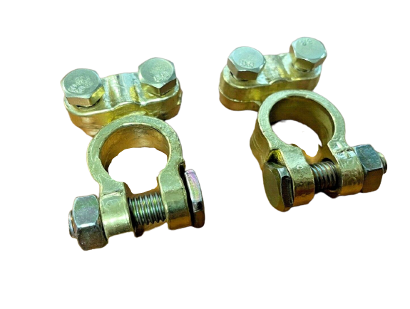 Buy Heavy Duty Battery Terminals Clamp Dual Connector - MyDeal Australia