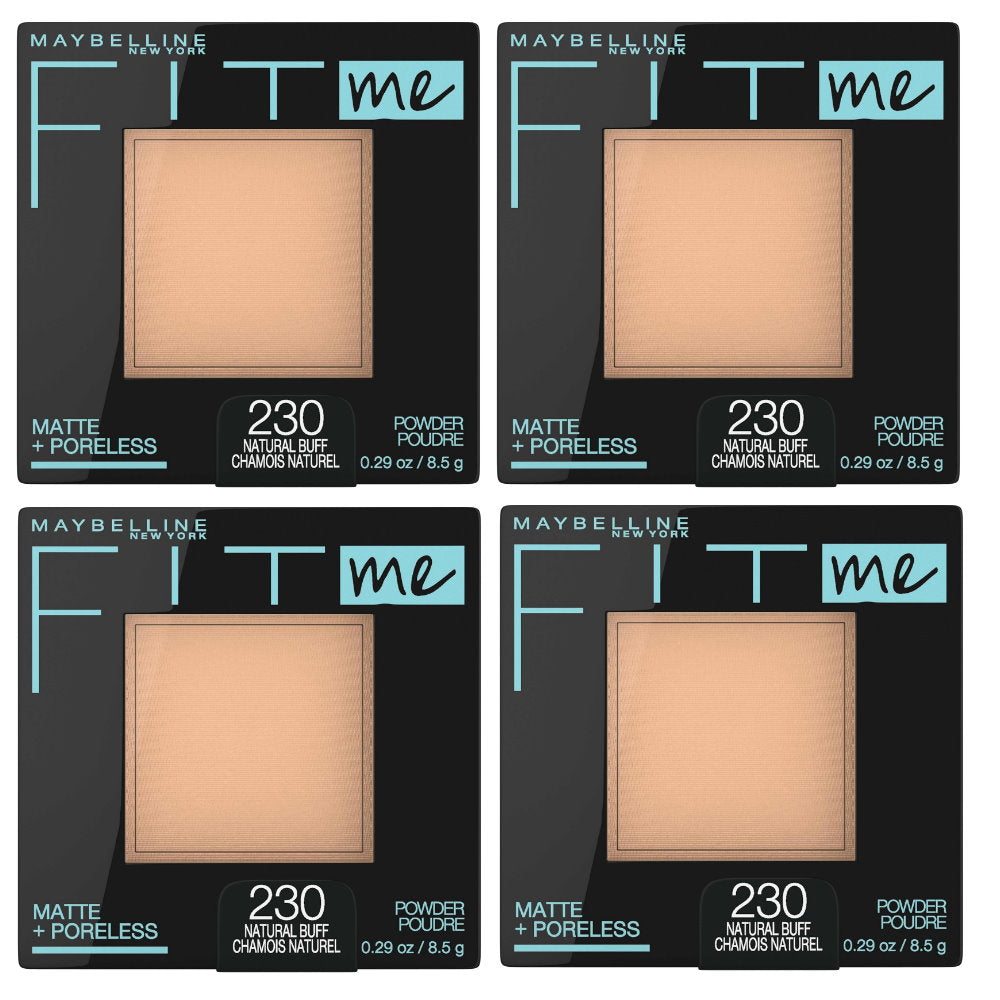 Buy 4x Maybelline Fit Me Matte & Poreless Pressed Powder - 230 Natural Buff - MyDeal Australia