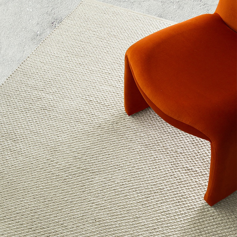 Buy 1x Loopsie Unita Ivory Cream Neutral Wool Rug - MyDeal