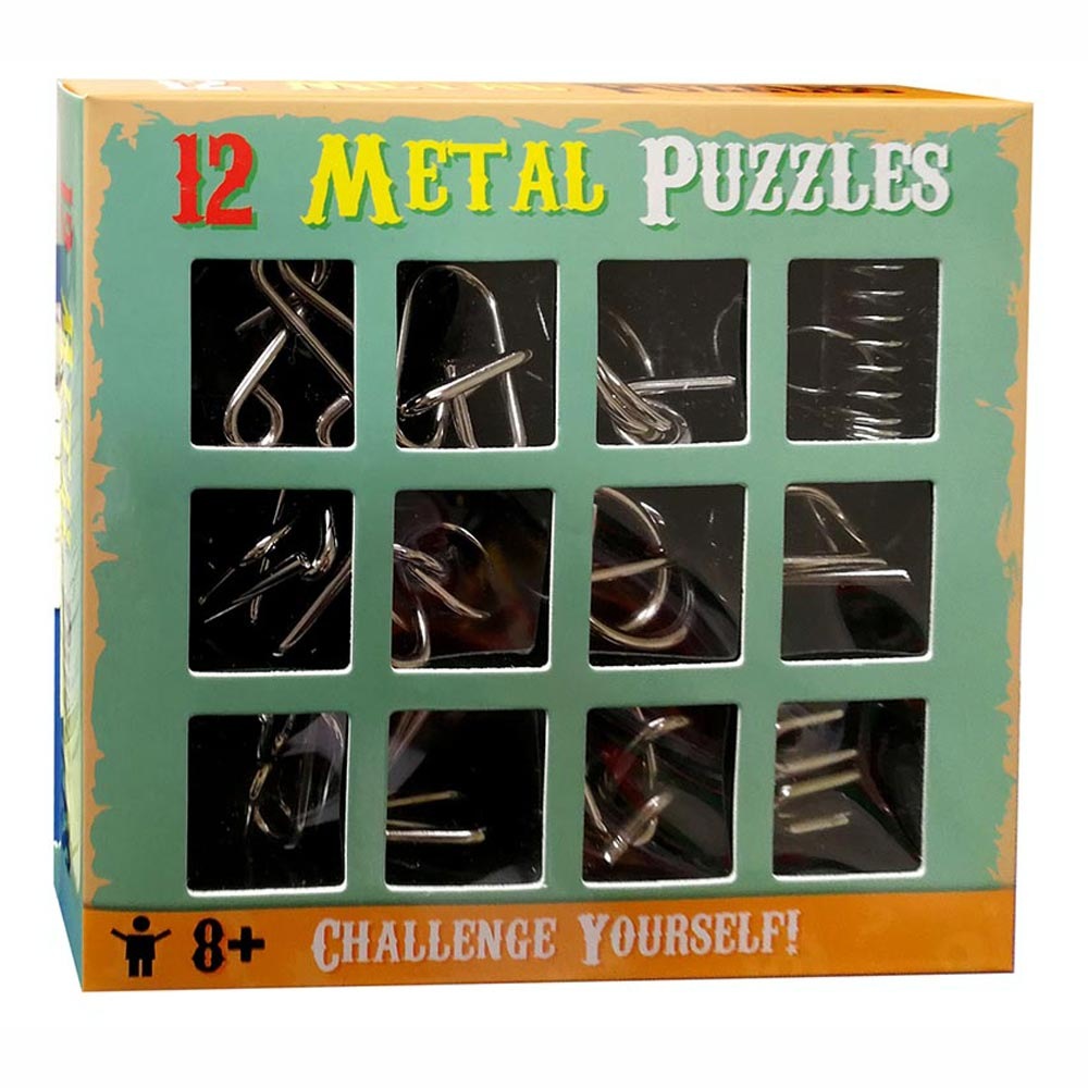 Buy 12 Metal Puzzles - MyDeal Australia