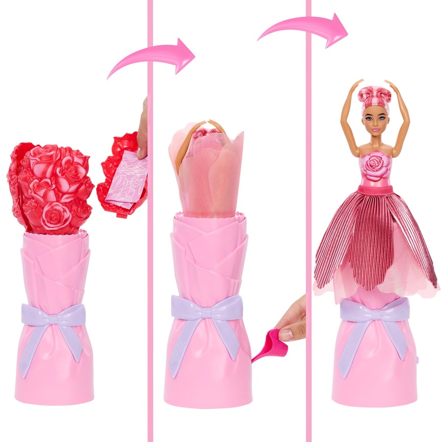 Buy Barbie Pop Reveal Petal Pop Series Scented Doll (Rose) - Everyday ...