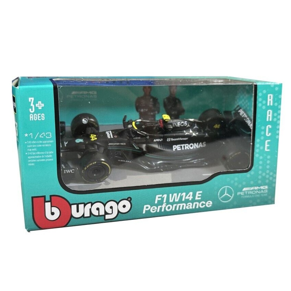Buy Bburago Formula Racing 2023 Mercedes W14 E Performance #44 Lewis ...