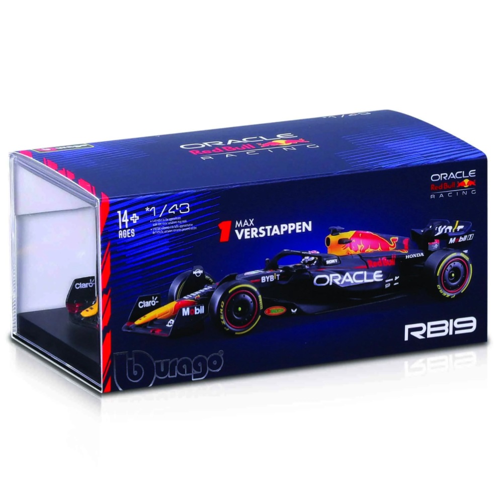 Buy Bburago Formula Racing 2023 Red Bull Racing RB-19 #1 Max Verstappen ...