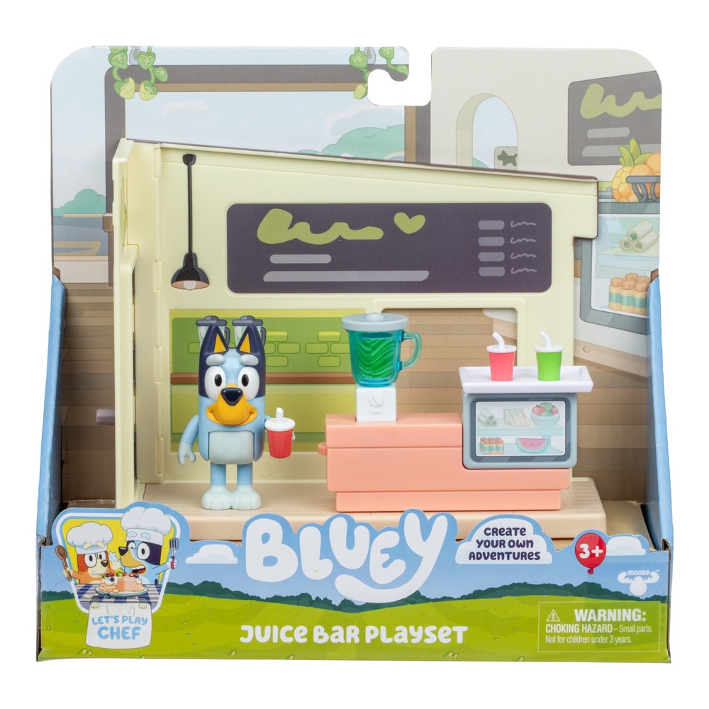 Buy Bluey Juice Bar Mini Figure Playset - MyDeal Australia