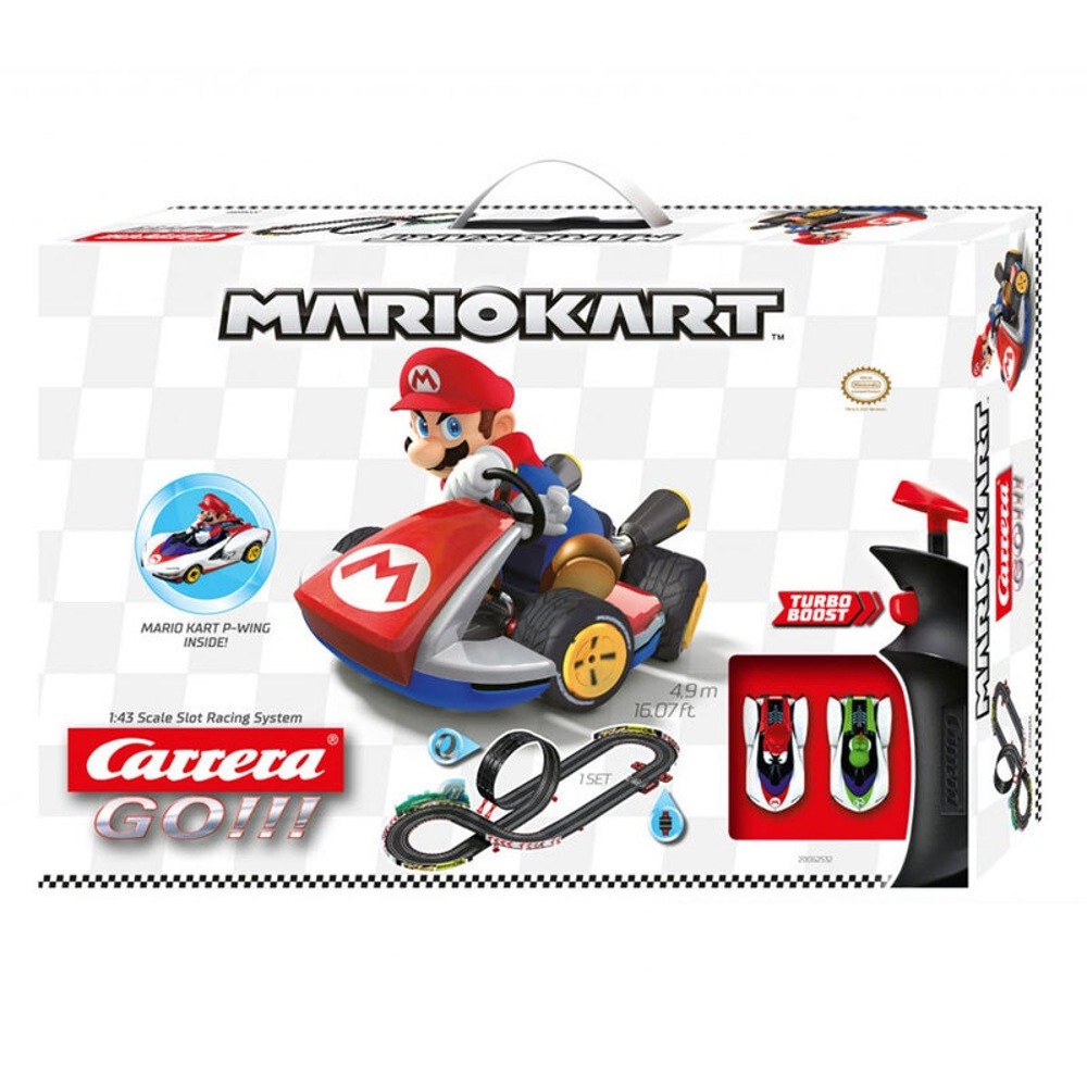 Buy Carrera Go 4.9m Nintendo Mario Kart P-Wing 1:43 Race Track Set ...