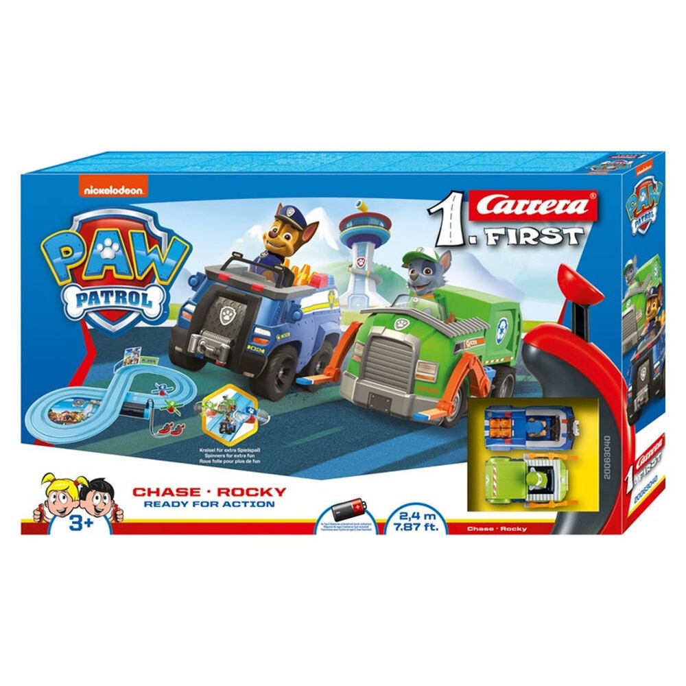 Buy Carrera Paw Patrol First Battery Ready For Action Race Slot Car Set ...