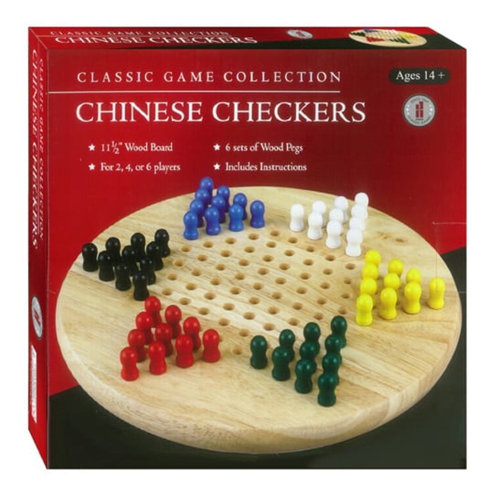 Buy Classic Games Collection Chinese Checkers With Wooden Pegs Board ...