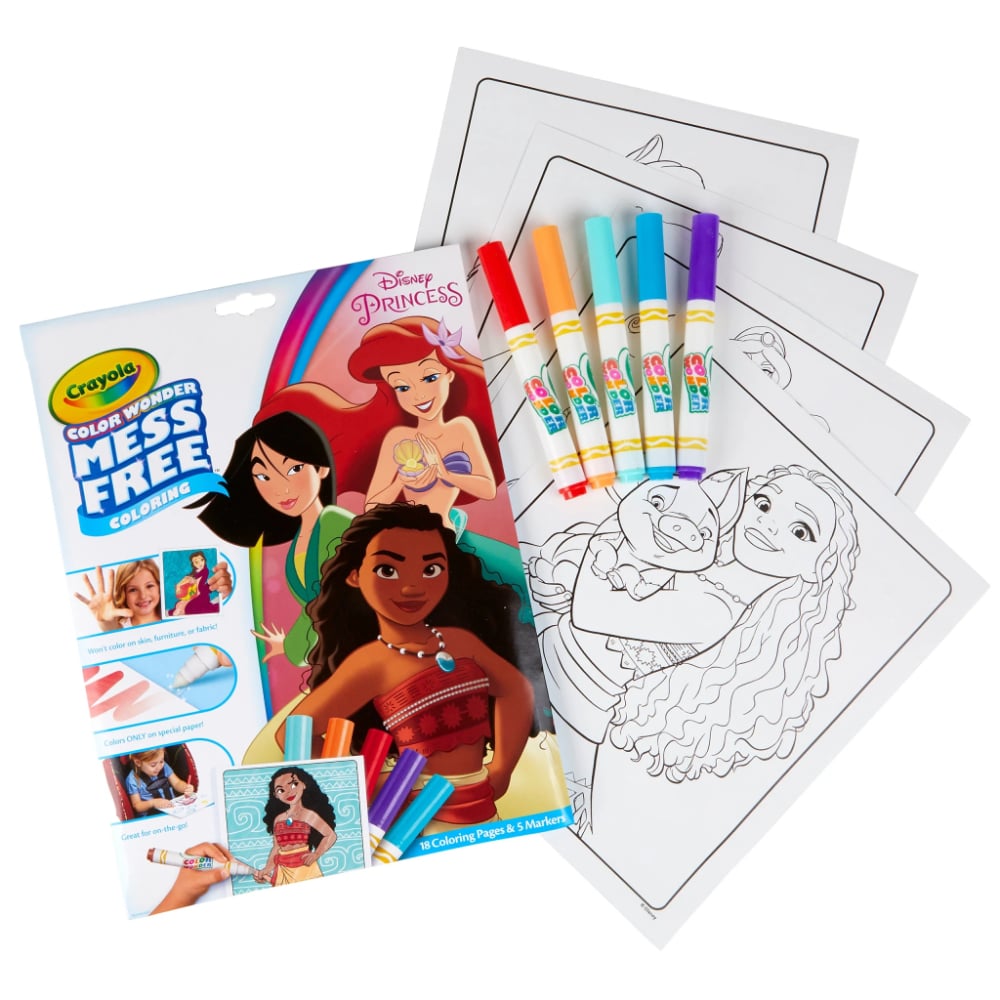 Buy Crayola Disney Princess Colour Wonder Mess Free Colouring Set ...