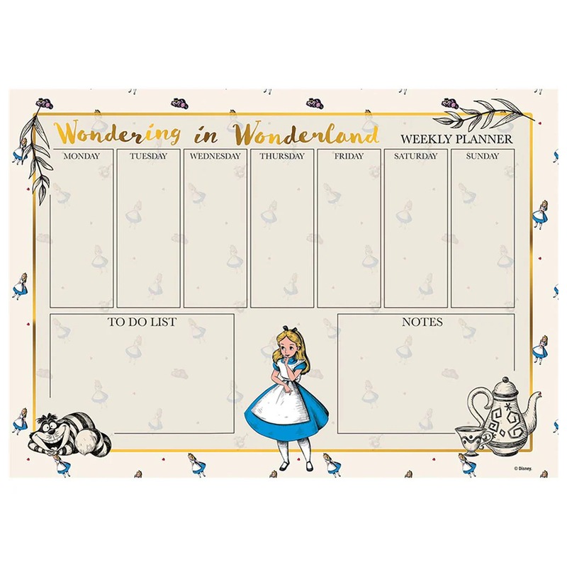 Buy Disney Alice in Wonderland Wondering A4 Desk Pad - MyDeal