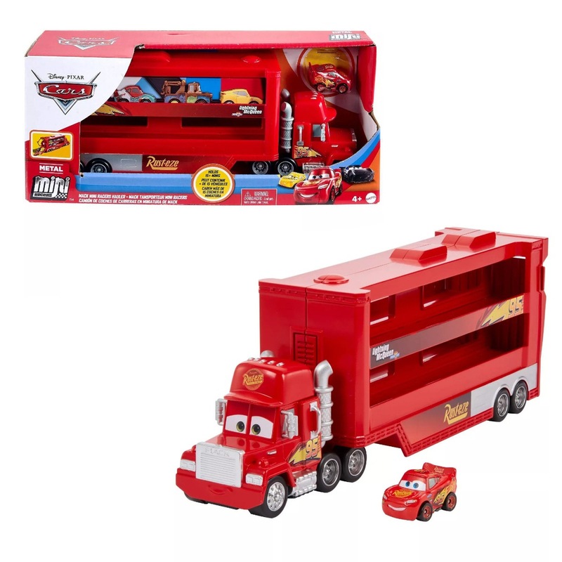 Buy Disney Pixar Cars Mack Mini Racers Hauler With Lightning McQueen ...