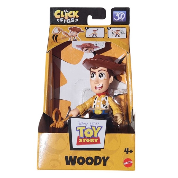 Buy Disney Pixar Toy Story Click Figs Woody Action Figure - MyDeal ...