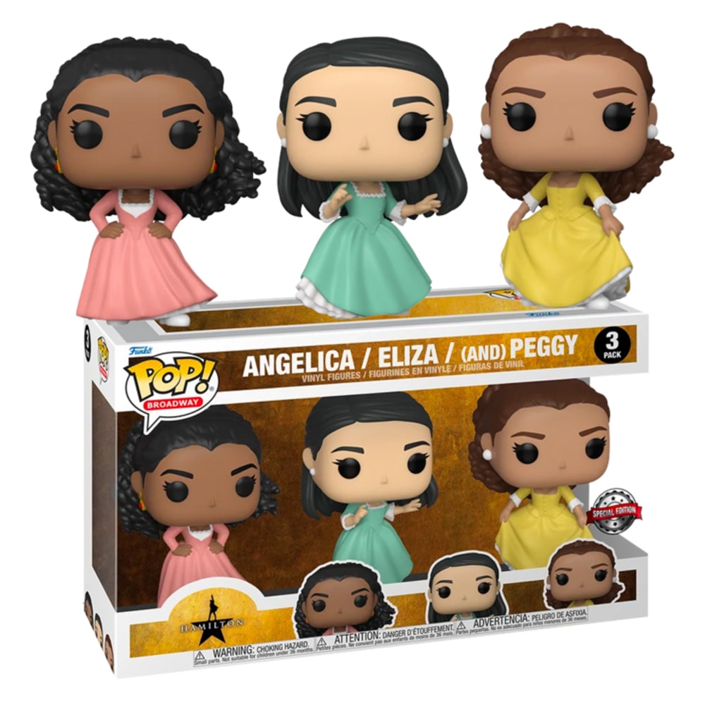 Buy Hamilton Angelica, Eliza And Peggy Schuyler Sisters Funko POP ...