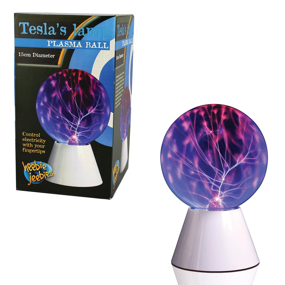 Buy Heebie Jeebies Tesla's Lamp Plasma Ball 15cm Diameter - MyDeal ...