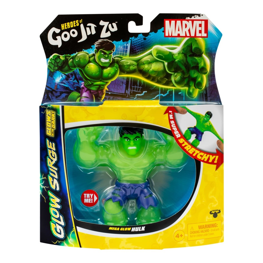 Buy Heroes Of Goo-Jit-Zu Marvel Glow Surge Mega Glow Hulk Hero Pack ...