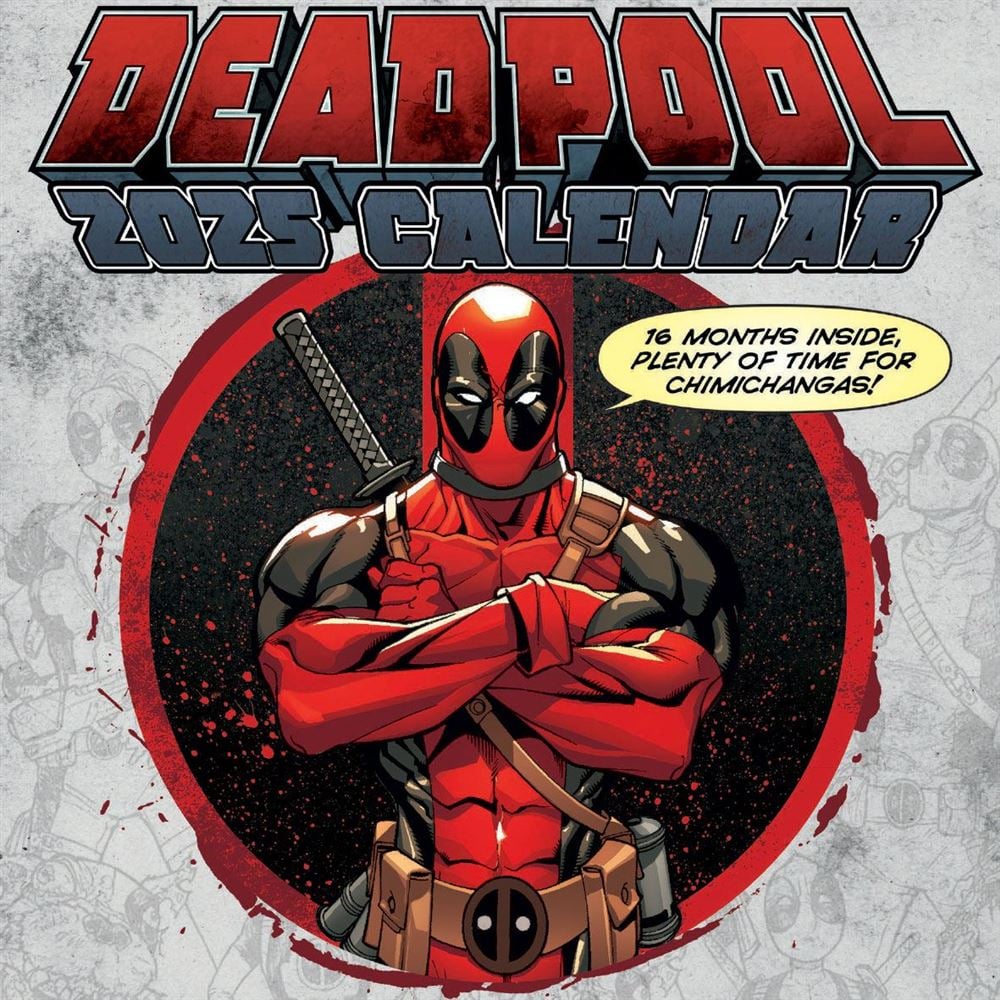 Buy Impact Marvel Comic Art Deadpool 2025 Square Wall Calendar - MyDeal ...