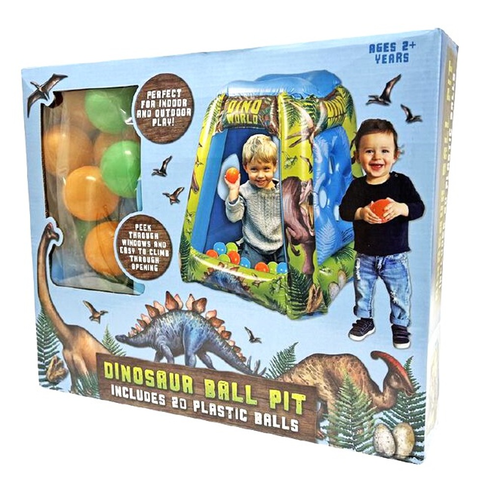 Buy Inflatable Dinosaur Ball Pit with 20 Balls - MyDeal Australia