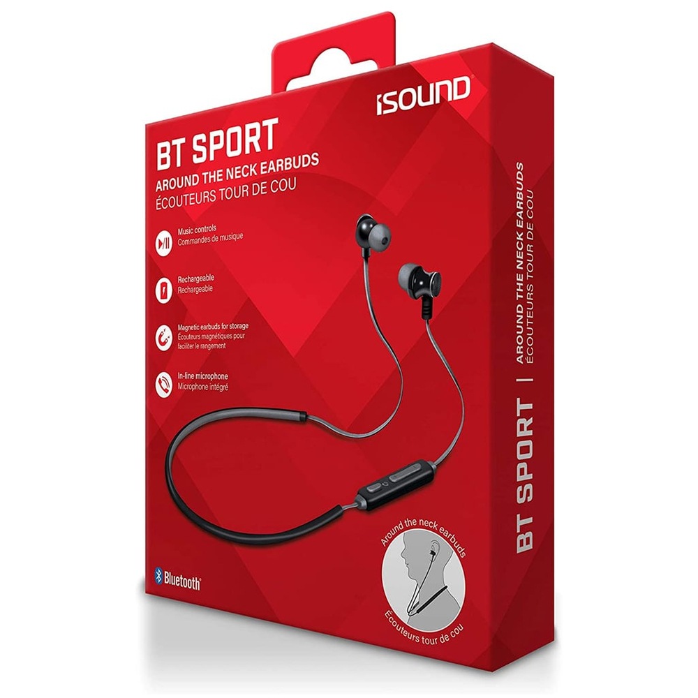 Buy iSound Bluetooth Sport Headset Earbuds Black and Grey - MyDeal ...