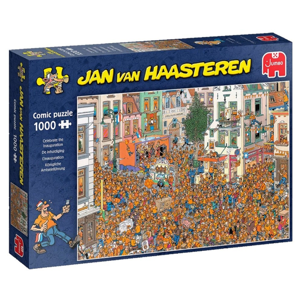 Buy Jan Van Haasteren Celebrate The Inauguration 1000 Piece Jigsaw ...