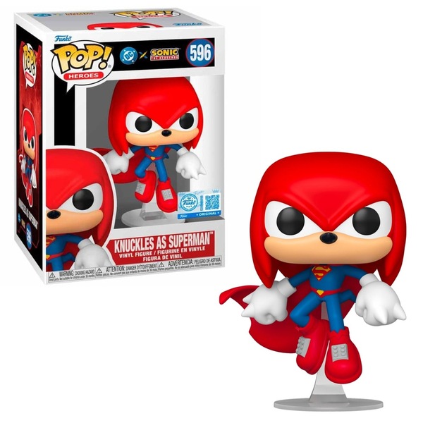 Buy Justice League X Sonic the Hedgehog Knuckles as Superman Funko POP ...