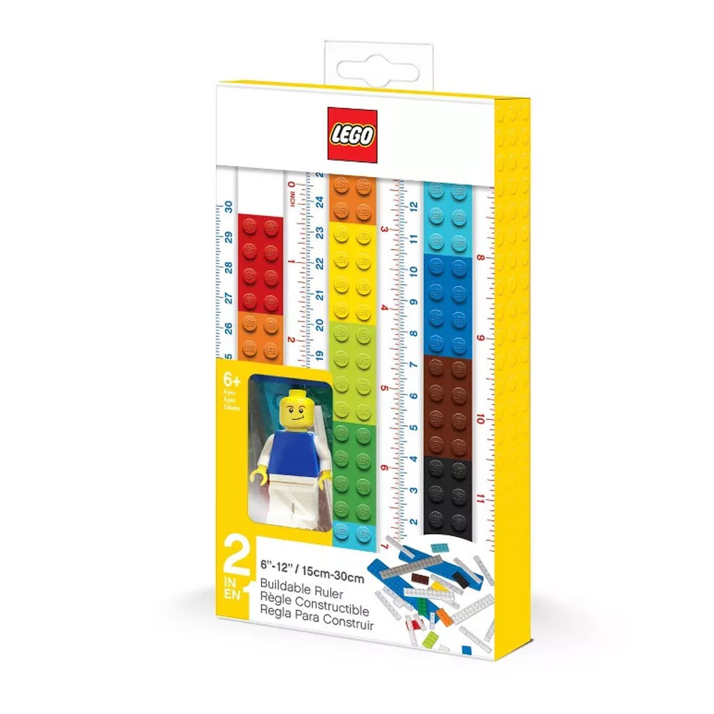 Buy LEGO Iconic Convertible 12 inch Ruler with Minifigure - MyDeal ...