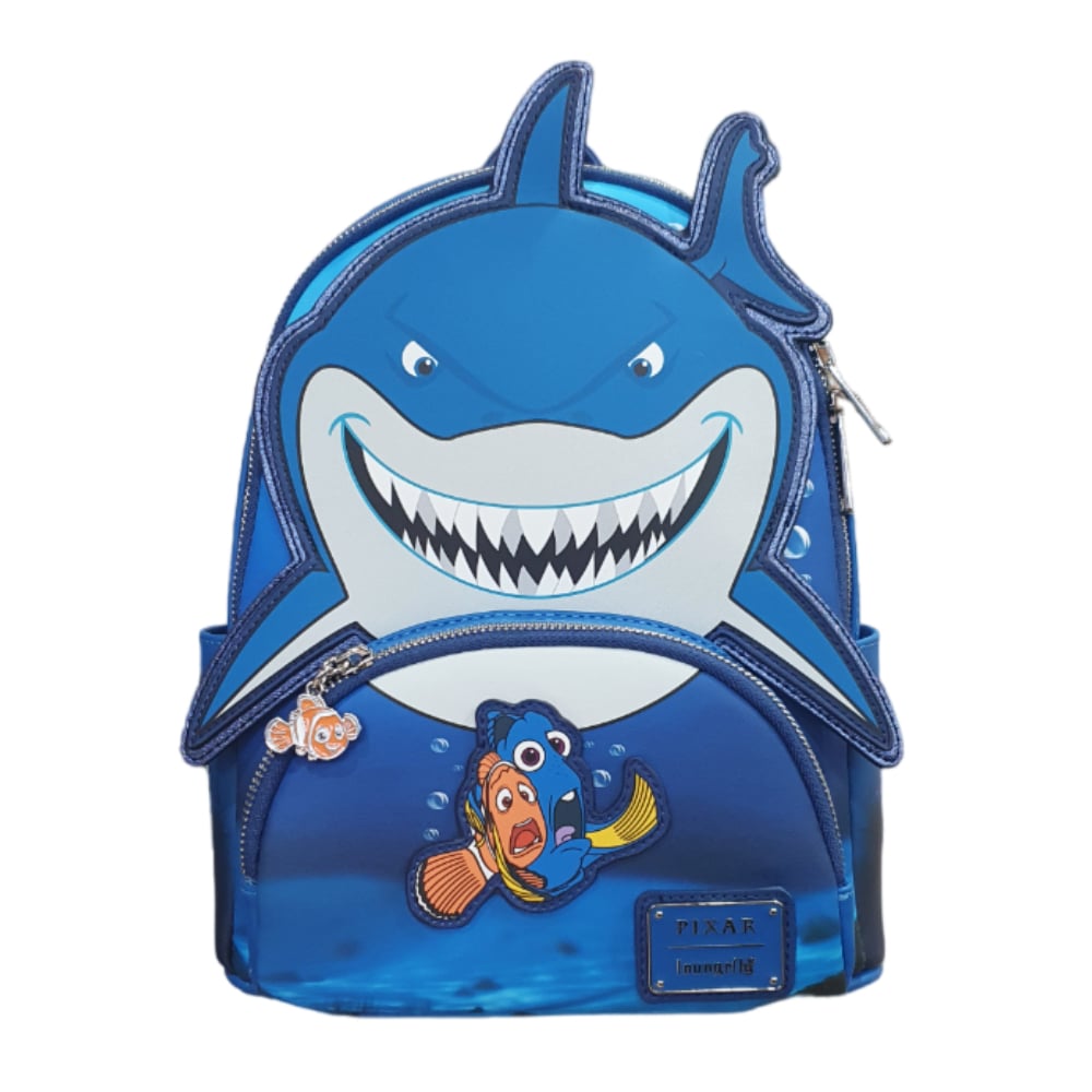 Buy Loungefly Finding Nemo Bruce Faux Leather Mini Backpack - MyDeal ...