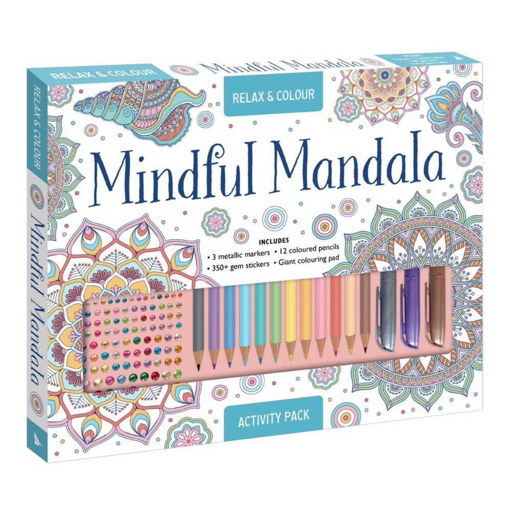 Buy Mindful Mandala Activity Pack Relax and Colour - MyDeal Australia