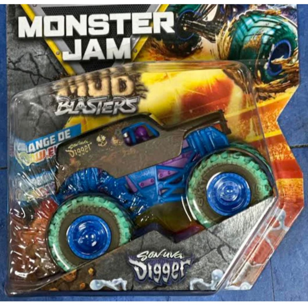 Buy Monster Jam Mud Blasters Son-uva Digger 1:64 Scale Diecast Truck ...