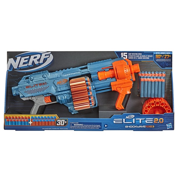 Buy NERF Elite 2.0 Shockwave RD-15 Blaster - MyDeal Australia