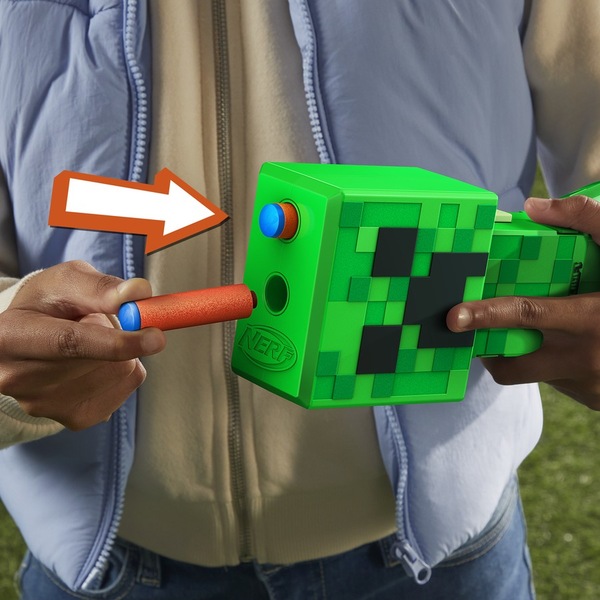 Buy NERF Minecraft Creeper and Skeleton Mob Pack Dart Blaster 2 Pack - MyDeal Australia