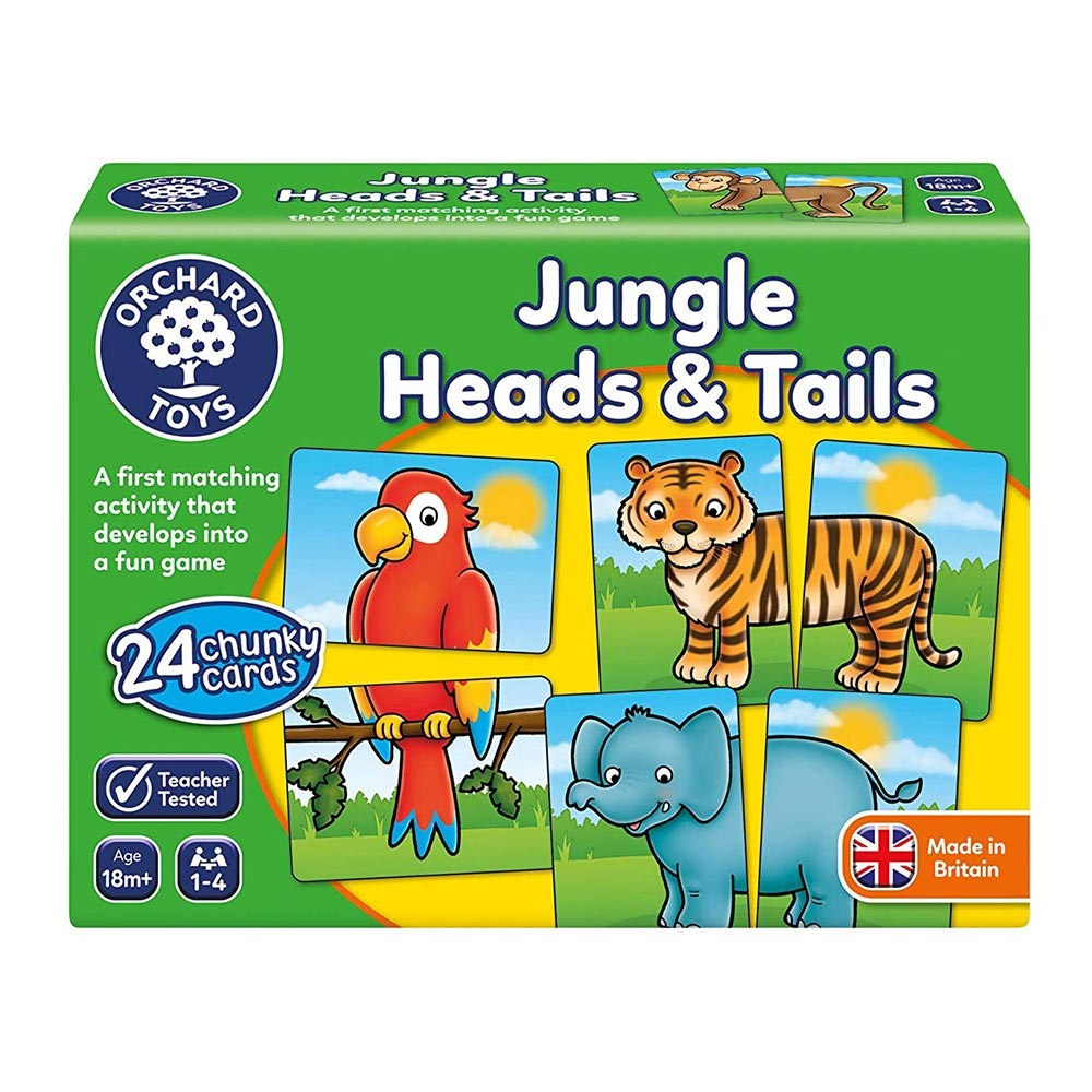 Buy Orchard Toys Jungle Heads and Tails Tile Game - MyDeal Australia