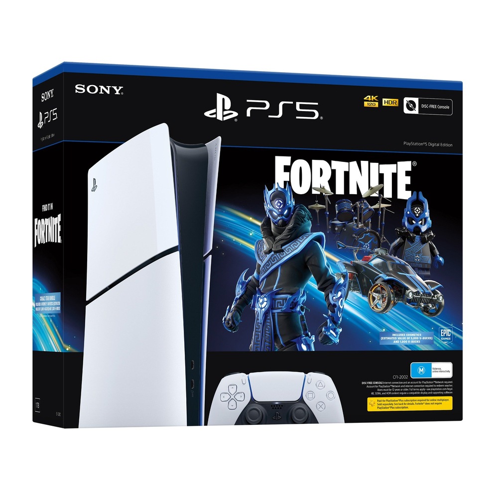 Buy PlayStation5 Digital Edition (Fortnite Cobalt Star Bundle) - MyDeal ...