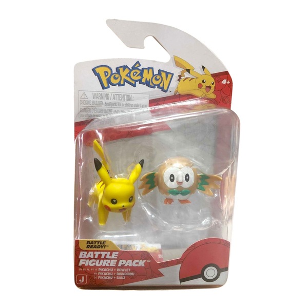 Buy Pokemon Battle Figure Pack Pikachu and Rowlet Action Figure ...