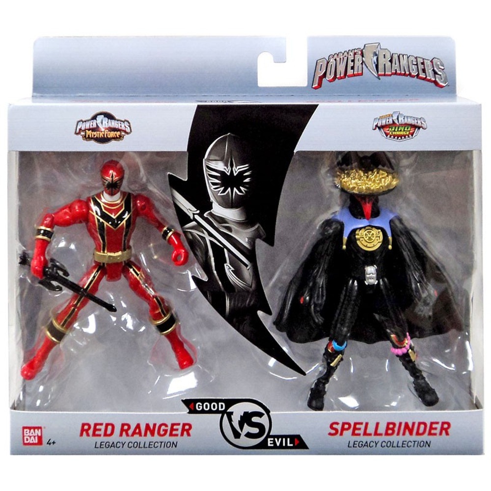Buy Power Rangers Good Vs. Evil Red Ranger vs Spellbinder Action Figure ...