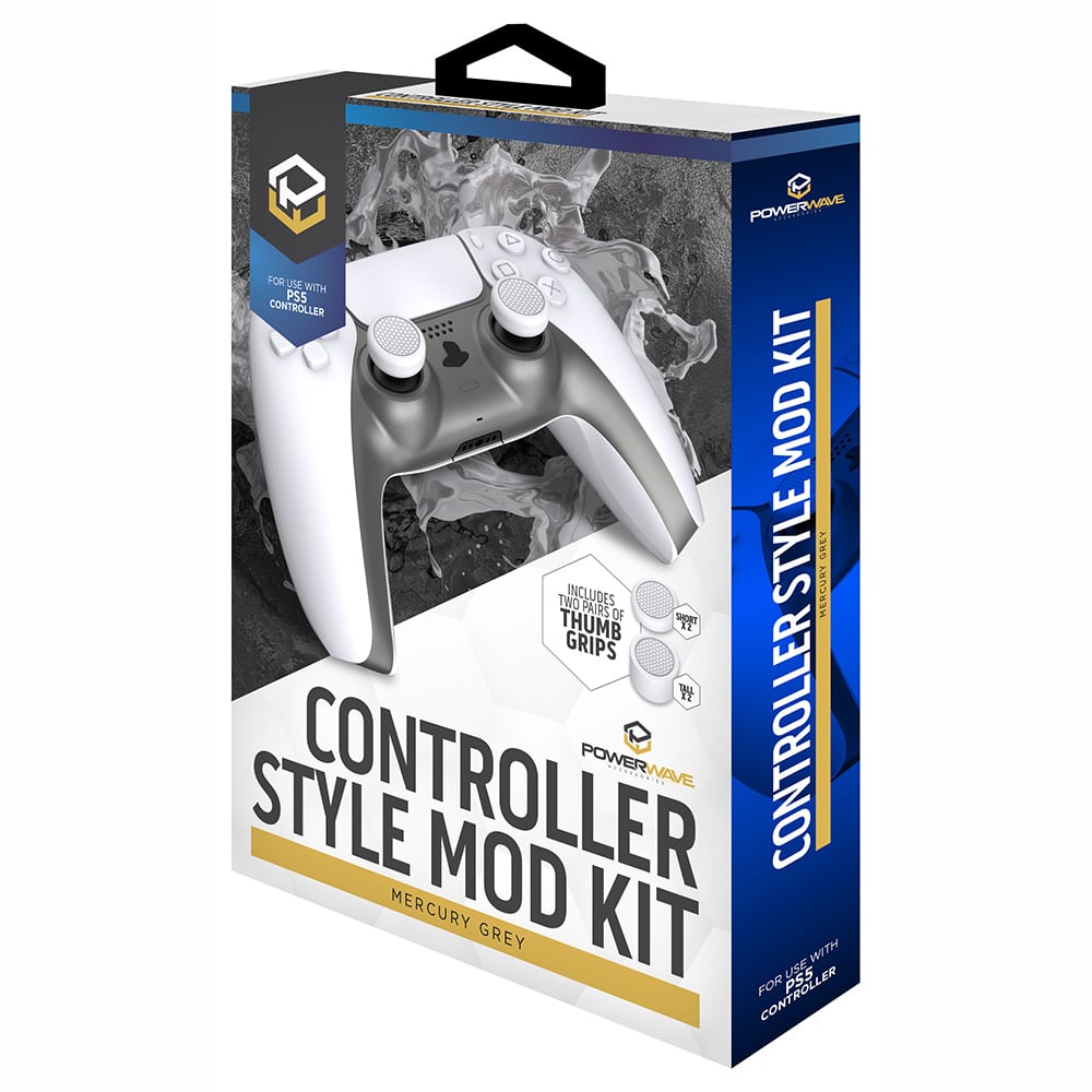 Buy Powerwave Mercury Grey Controller Style Mod Kit for PS5 - MyDeal ...