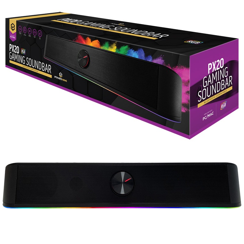 Buy Powerwave PX20 RGB Gaming Soundbar - MyDeal