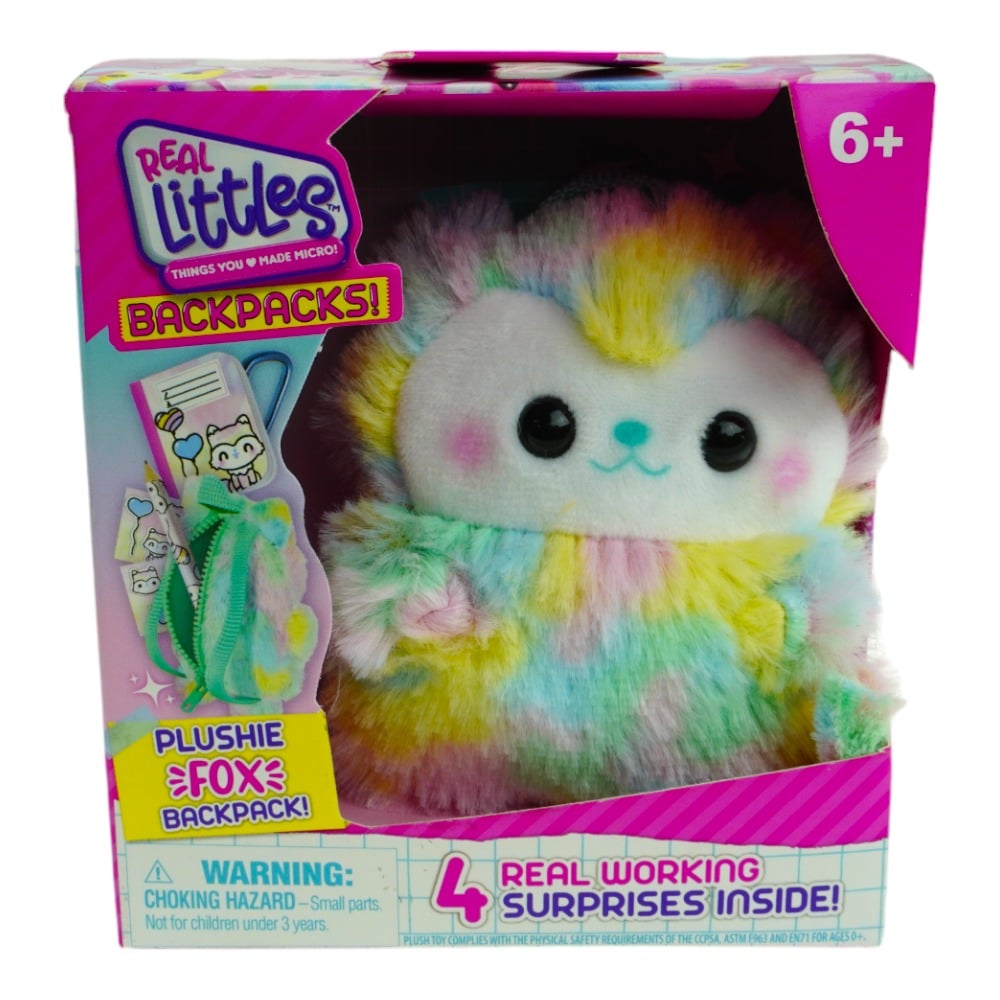 Buy Real Little Series 7 inch Fox Backpack Plush - MyDeal Australia