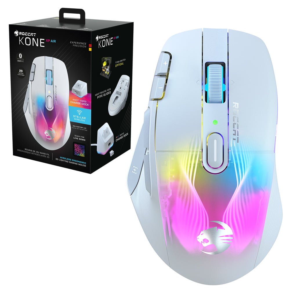 Buy Roccat Kone XP Air Wireless RGB Gaming Mouse (White) - MyDeal Australia