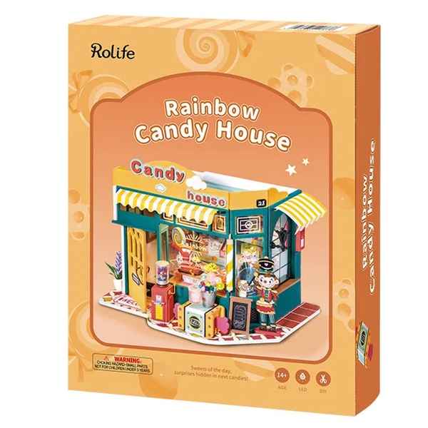 Buy Rolife Rainbow Candy House DIY Miniature House Model Kit - MyDeal ...
