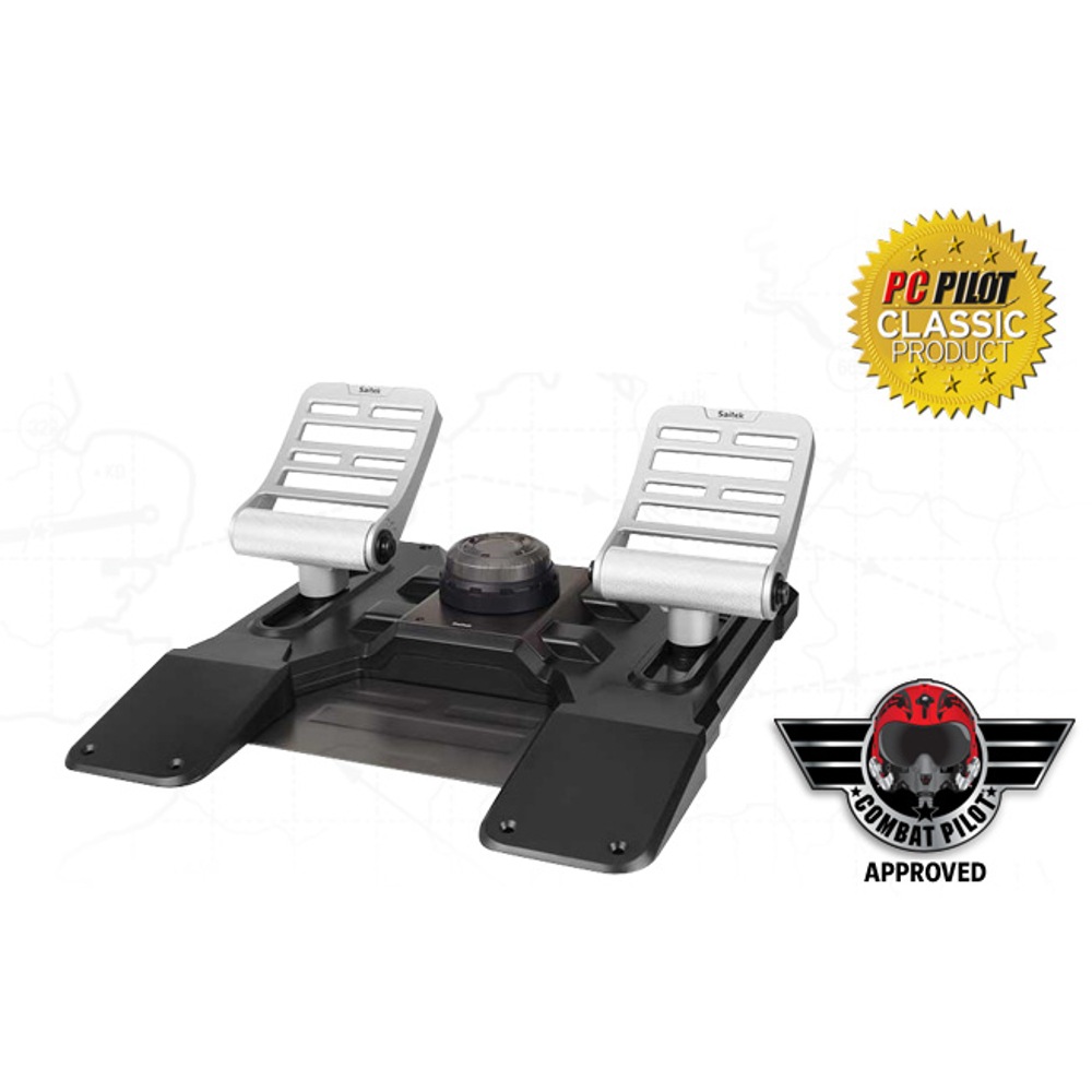 Buy Saitek Pro Flight Combat Rudder Pedals with Toe Brakes - MyDeal ...